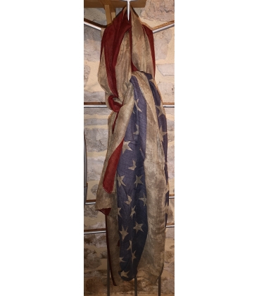 foulard vintage drapeau américain accessoire cowboy country biker