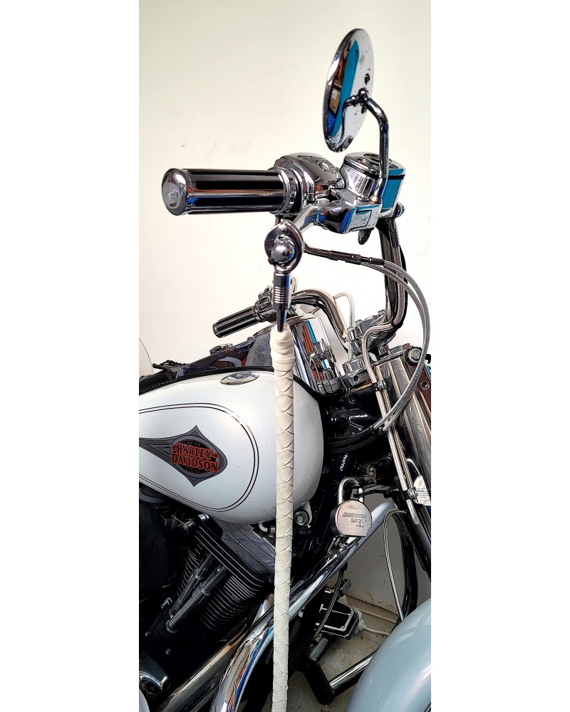 Whips fouet biker blanc